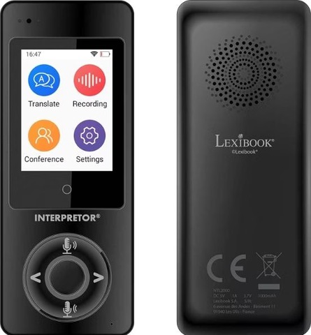 Lexibook Interpretor Sofortiger Sprachübersetzer mit künstlicher ...