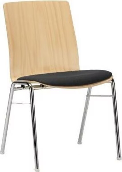 Interstuhl Wooden shell chair Balanto B41A/MH01/2324 Upholstery sw ...
