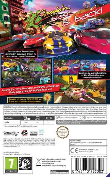 GameMill Entertainment Cruis'n blast (Switch, DE) - kaufen bei digitec