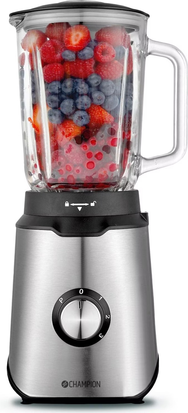 Champion Mixeur sur socle 1,5L 600W Pichet en verre BL310 Acier ...