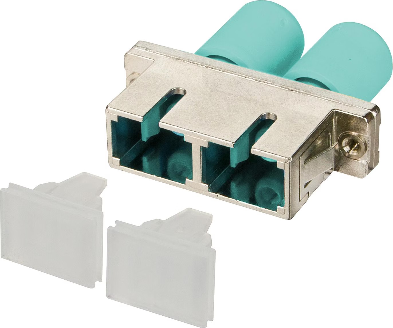 Metz Connect OpDAT ST-D/SC-D coupling OM3 (metallic/aqua) 150900C5-I ...