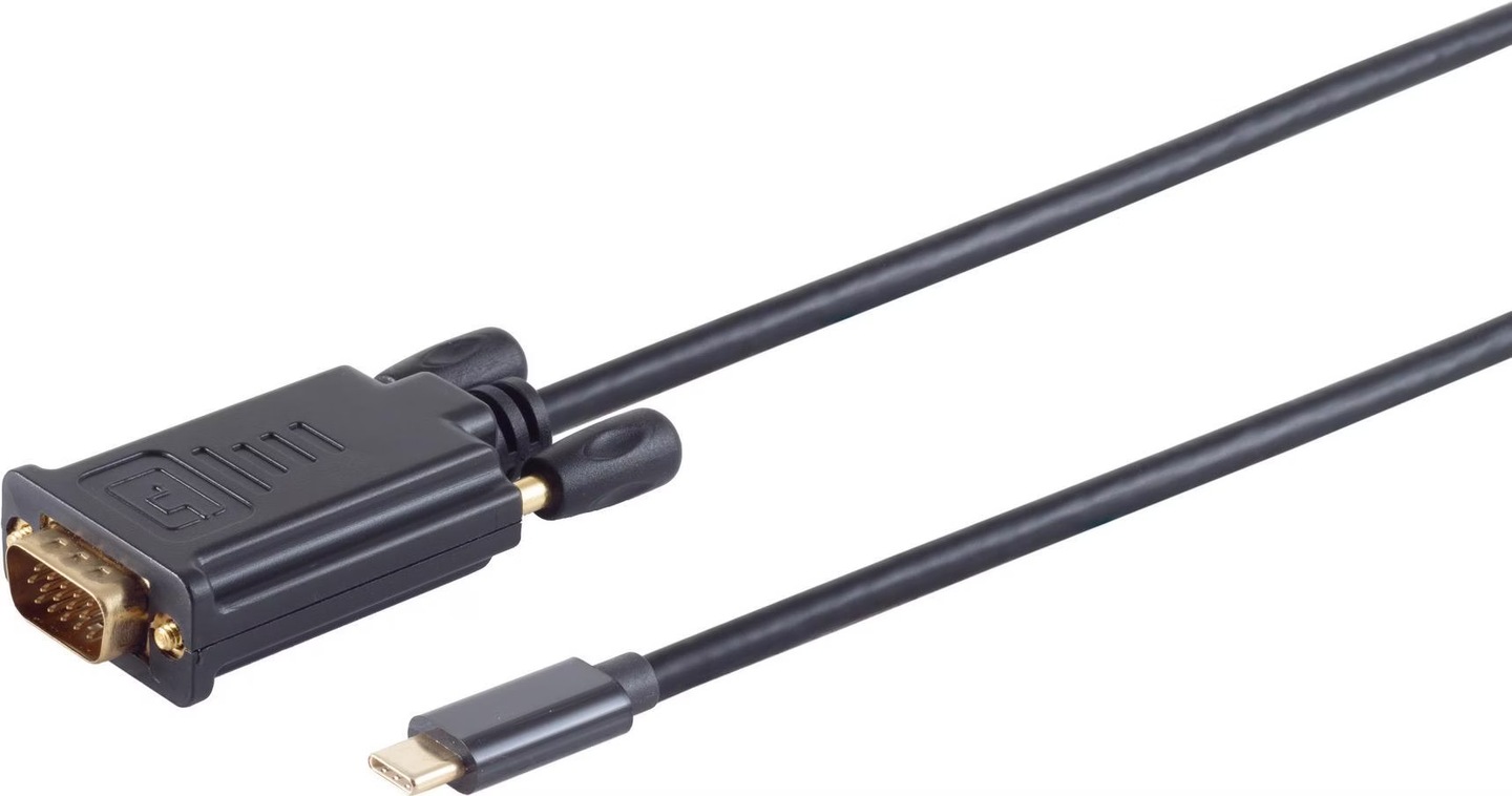 Shiverpeaks USB cable USB C plug to VGA plug 1.0m (1 m, VGA) - digitec