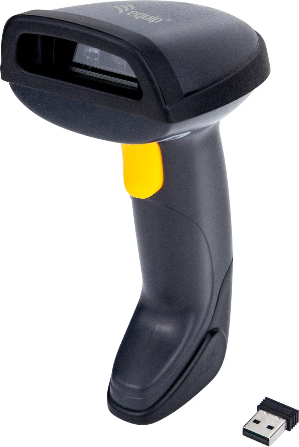 equip Barcode Handscanner 2D Laser mit Halterung 2.4GHz sw (2D-Barcodes ...