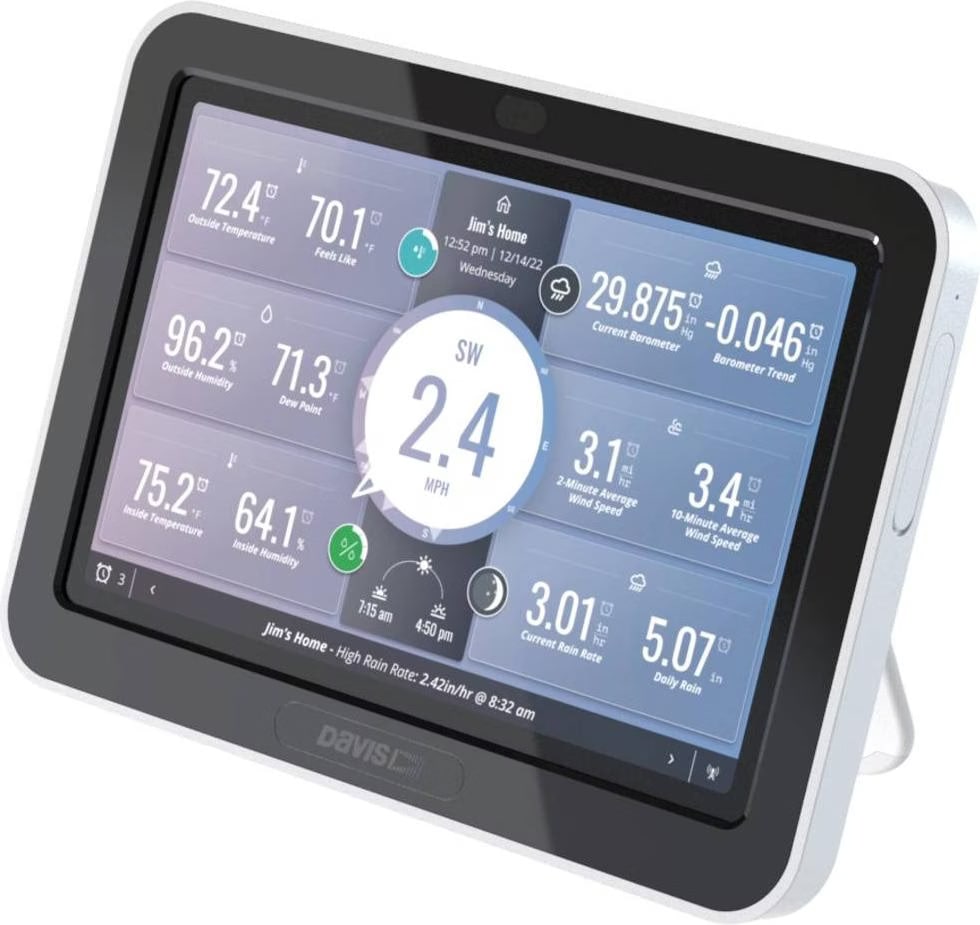 Davis 6313EU Console sans fil Weatherlink Touch Affichage pour Vantage ...