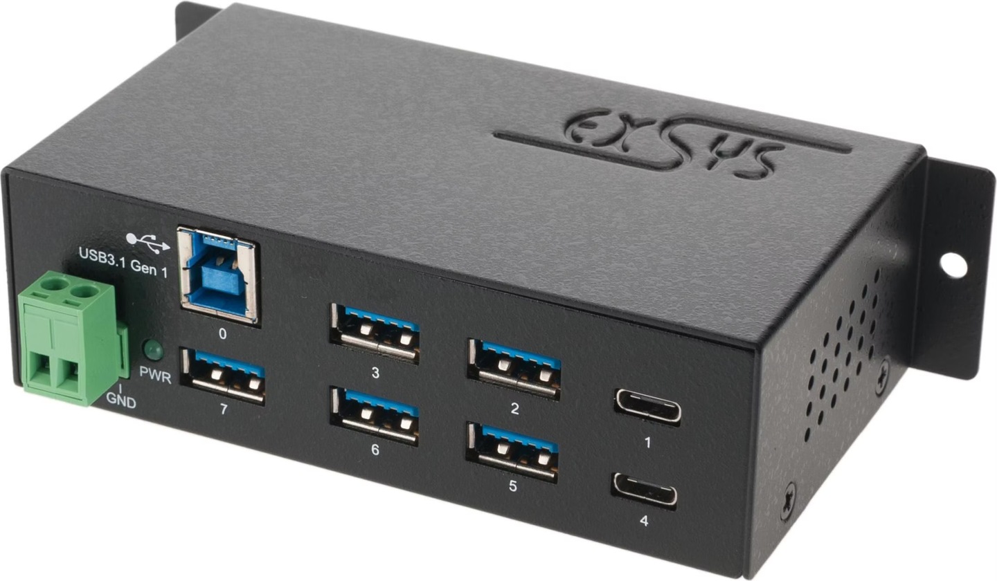 Exsys EX-1197HMS, 7x USB 3.0 / 3.1 HUB (USB-B, 7 Ports) - Digitec