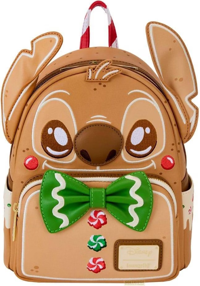 Loungefly Lilo & Stitch by Loungefly Mini Backpack Gingerbread Heart ...