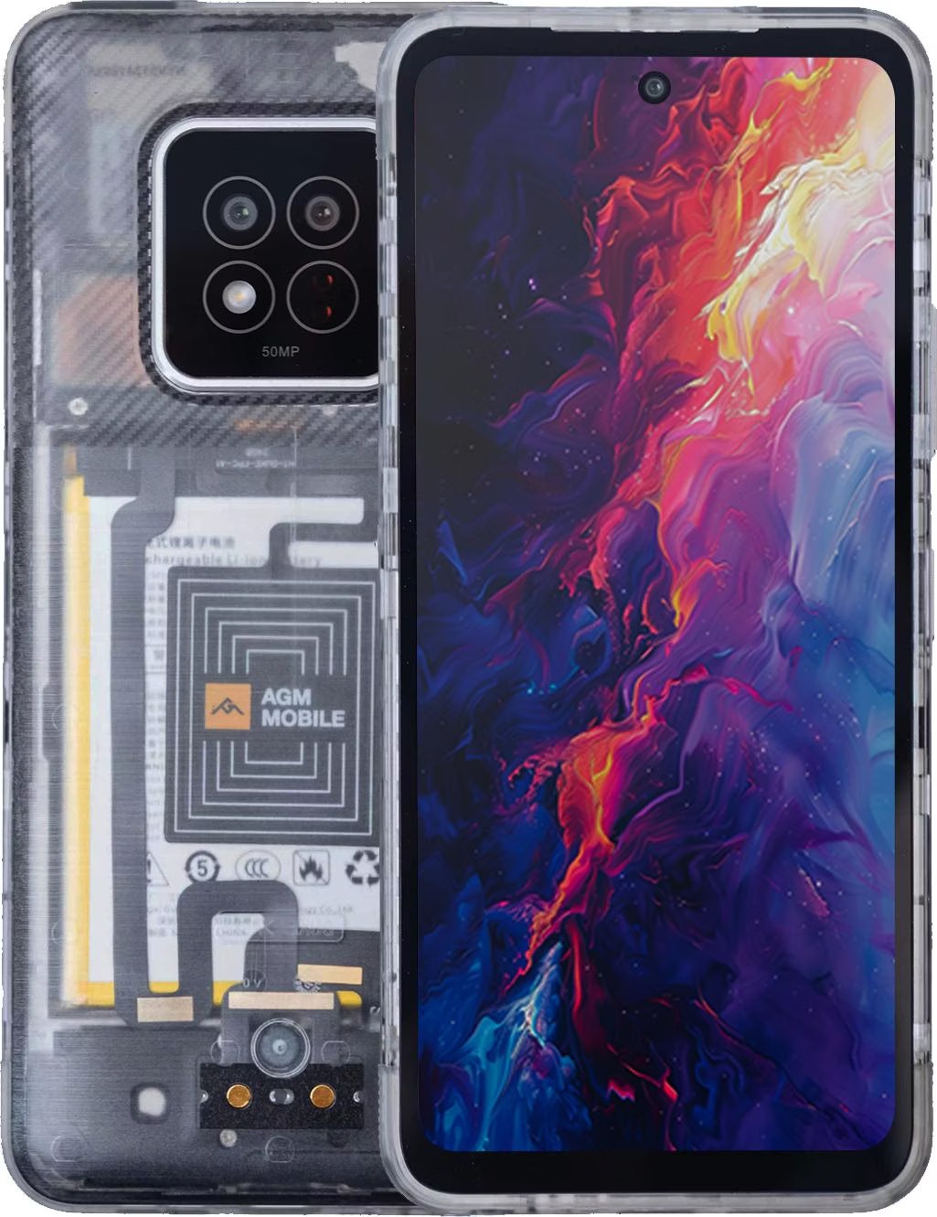 AGM X6 Phantom 5G 8/128, tr (128 GB, Schwarz, Transparent, 6.78", Dual SIM, 50 Mpx, 5G) - digitec