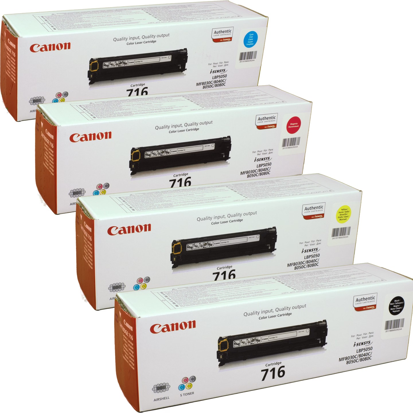 Canon 4 Toner 716 Multipack BK C M Y 4-farbig (M, BK, Y, C) - Digitec
