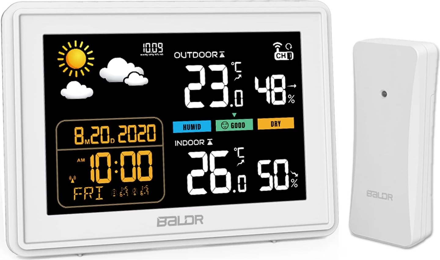 Baldr Wetterstation Funk mit Aussensensor Weiss - kaufen bei Digitec