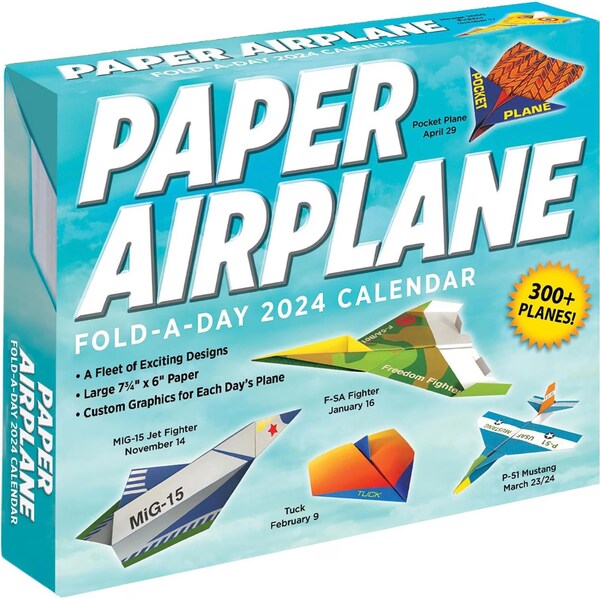 Paper Airplane Fold-a-Day - Paper Airplane Fold Template for Every Day ...