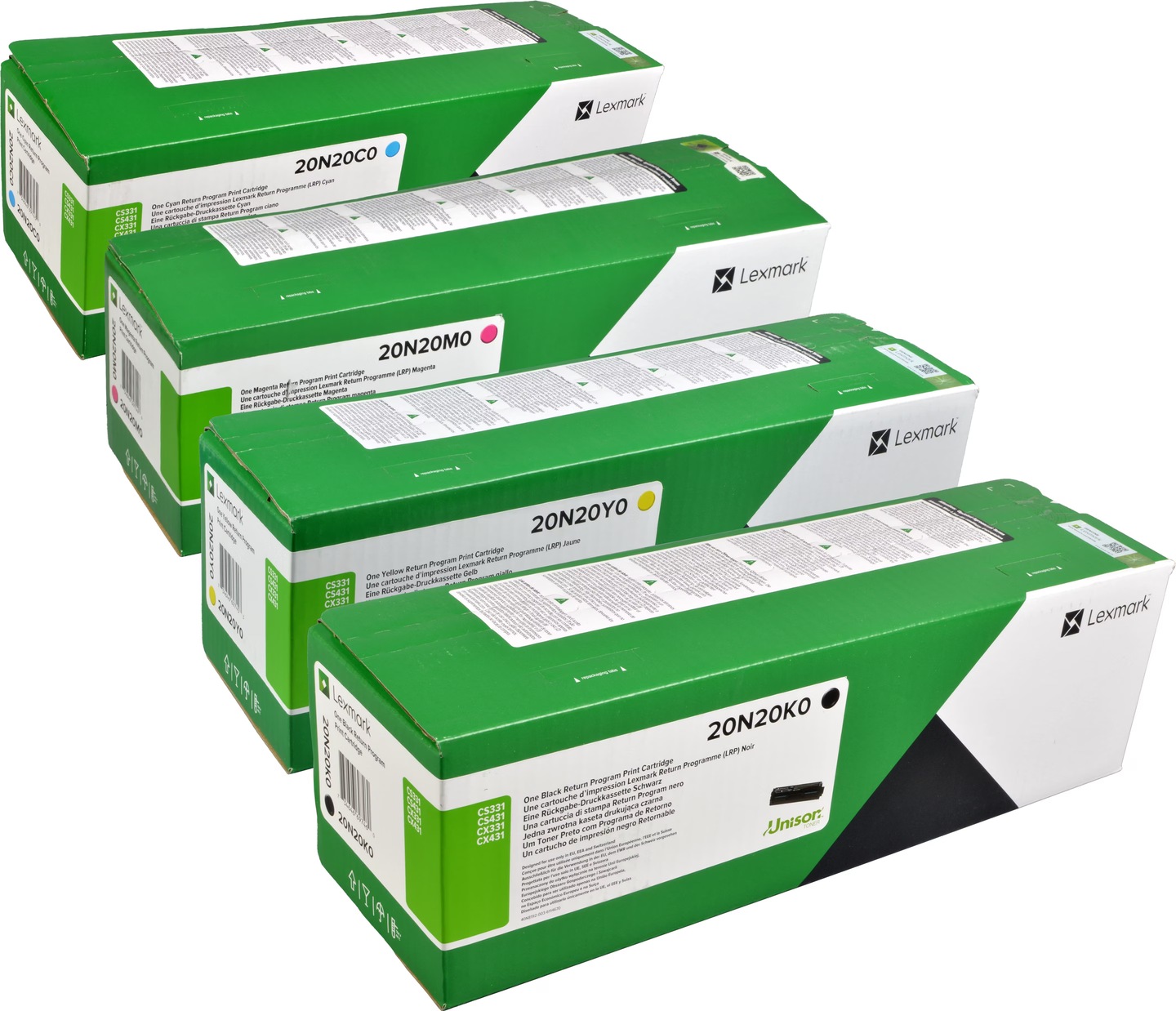 Lexmark 4 Toner 20N20 Multipack K C M Y 4-farbig (C, M, Y, BK) - Digitec