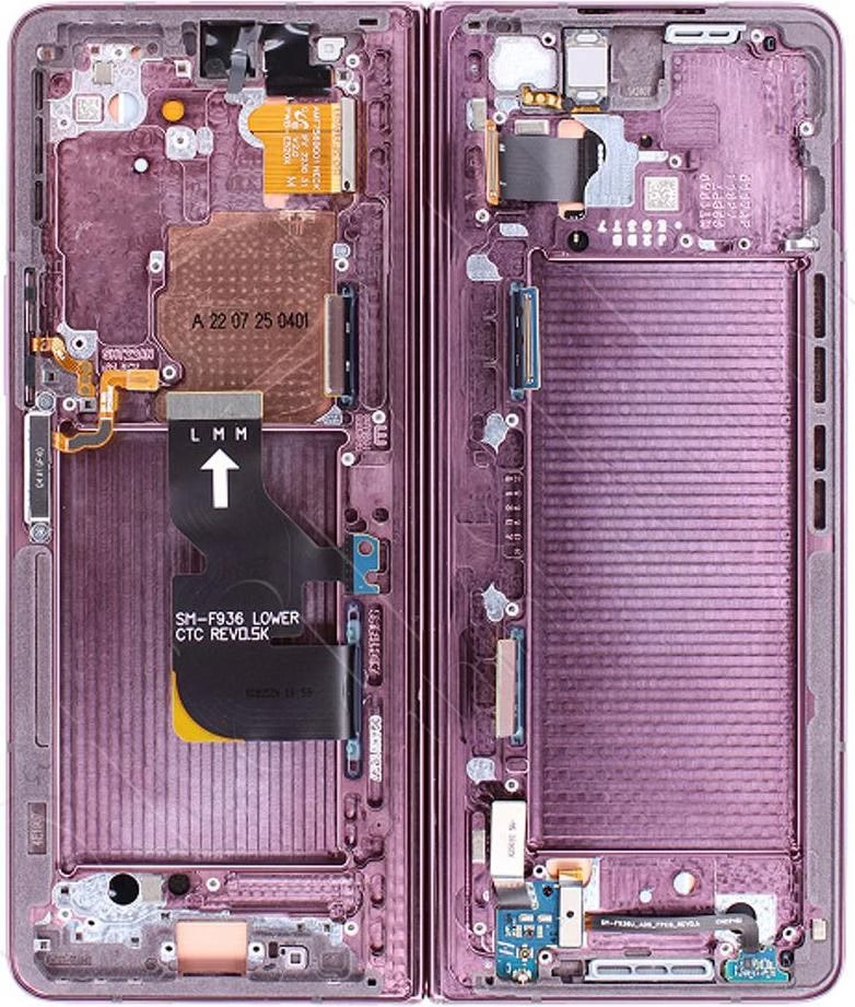 Samsung LCD + Touch + Frame pour F936B Z Fold4 - bourgogne (Écran ...