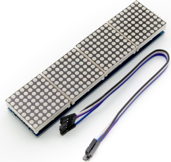 Purecrea 4 Module mit 8x8 LED Dot Matrix 32x8 Rot mit MAX7219 für ...