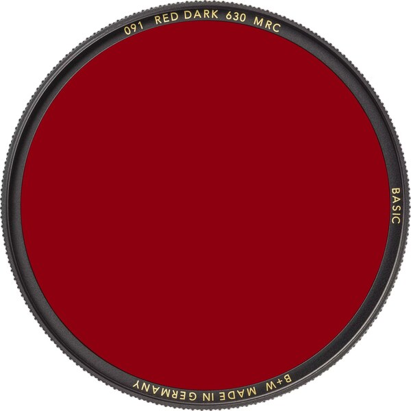 B+W 091 Rot-Filter, dunkel 630, MRC/Basic 37mm (37 mm, Black Mist ...