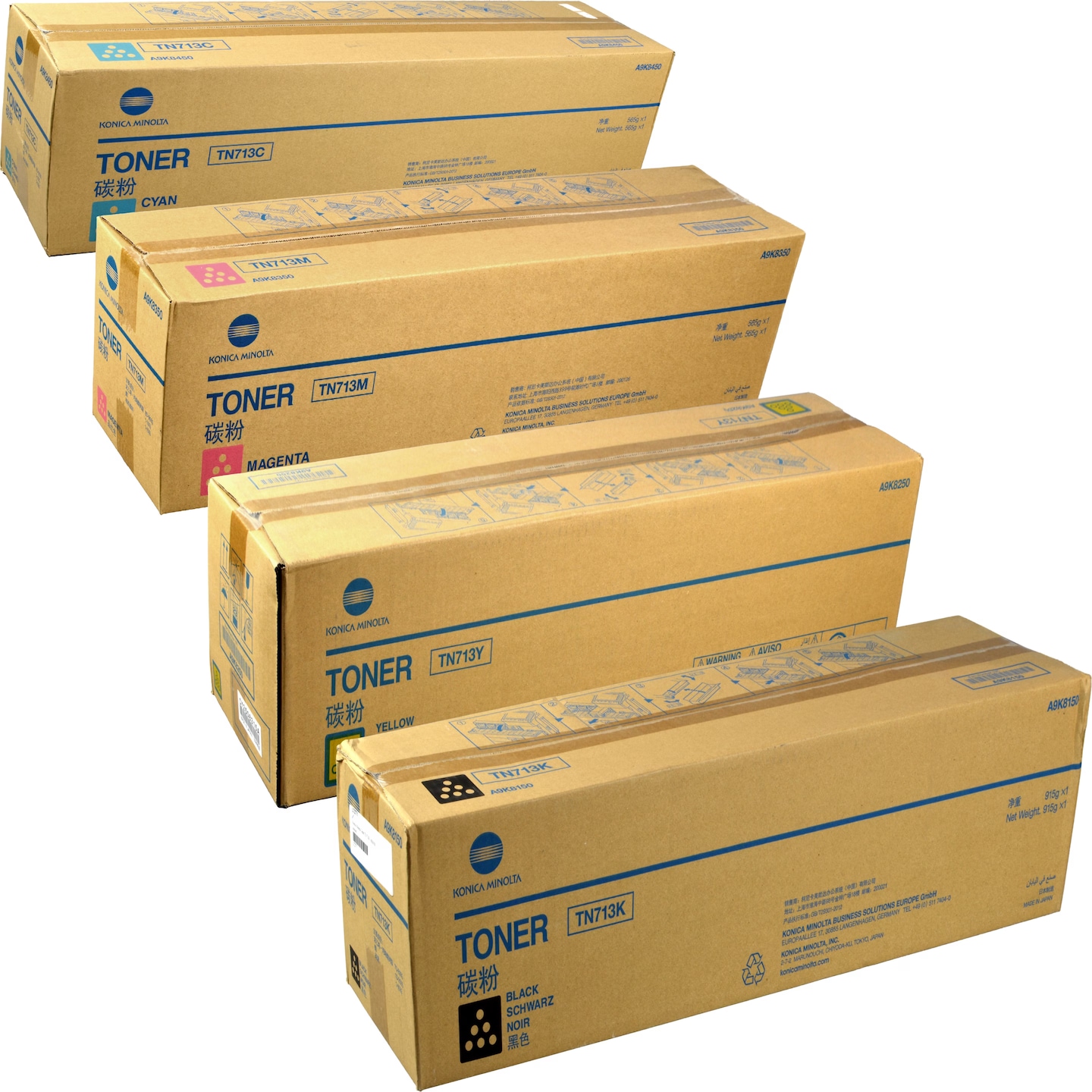 Konica Minolta 4 Konica Minolta Toner TN-713 Multipack K C M Y 4-farbig (M, Y, C, BK) - digitec