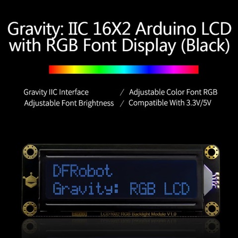 DFRobot Gravity LCD-Display 16x2 I2C RGB Hintergrundbeleuchtung - Digitec