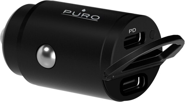 Puro Mini Car Fast Charger - Ładowarka samochodowa 2 x USB-C Power ...