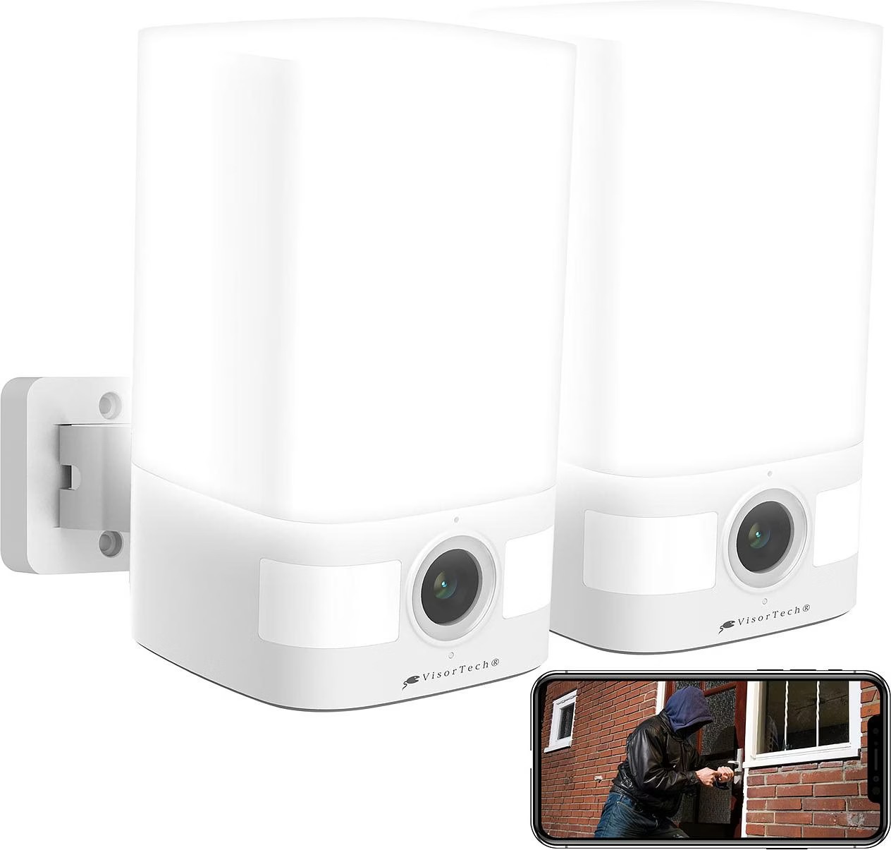 VisorTech Caméra de surveillance 2K (2304 x 1296 Pixels) - digitec