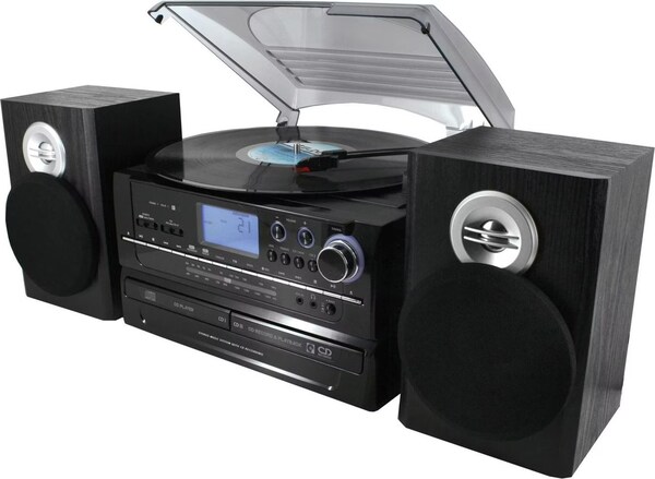 Soundmaster MCD4850 - HiFi Music Center mit Plattenspieler und CD ...