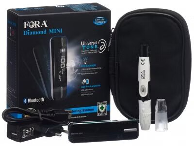 Fora Diamond Blood Glucose Meter MINI Bluetooth Starter package ...