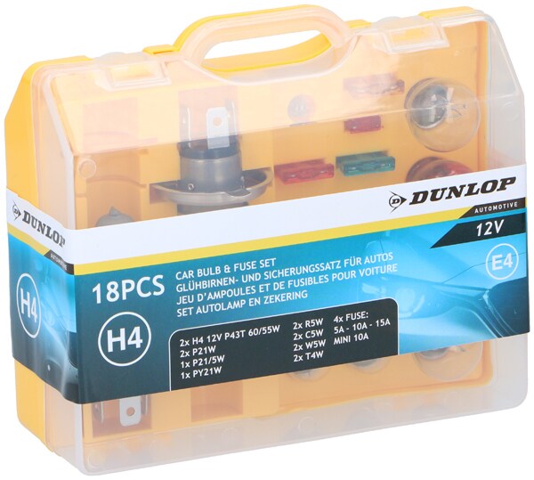 Dunlop car light set h4 blue store